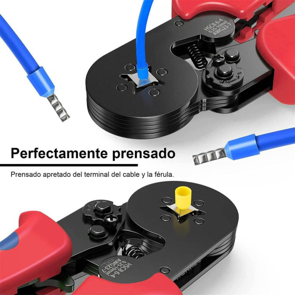 Prensa terminal pin vacio 6AWG - 10AWG Equind
